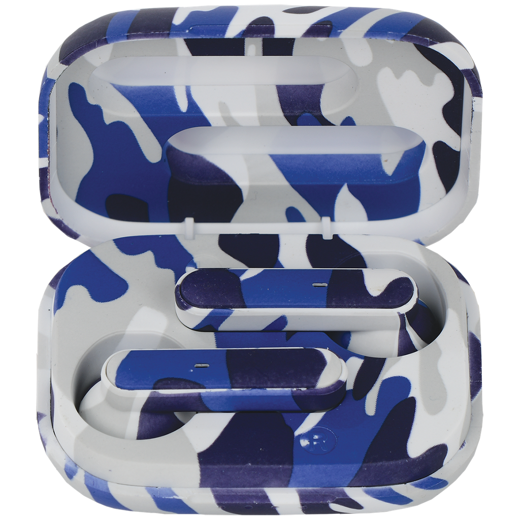 Blue Camo Compact Earbuds | Iscream